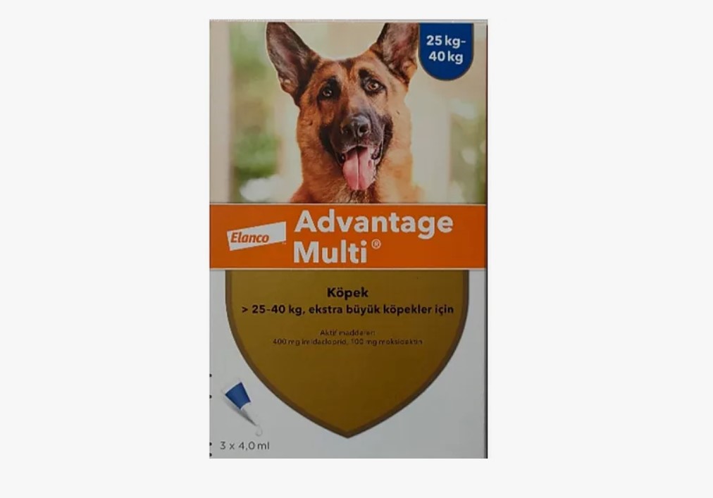 Elanco Advantage Multi İt üçün birə, qoturluq gənəsi və helmintlərə ...
