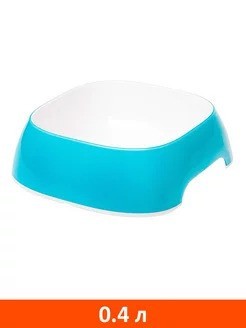 Ferplast Glam it və pişik üçün plastik yem qabı 0,4 L (Göy) | Biopet.az