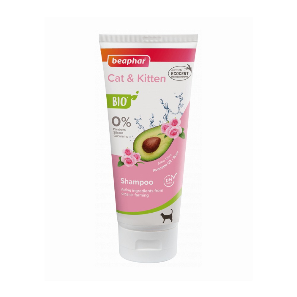 Beaphar Bio Yetkin pişik və bala pişiklər üçün şampun, 200 ml | Biopet.az