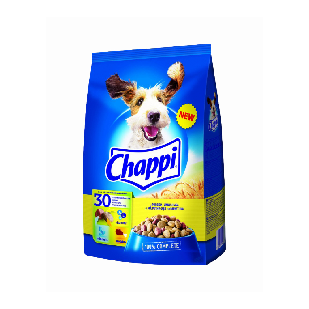 Chappi İt üçün quru yem, mal əti, toyuq əti və tərəvəz ilə, 500 q ...